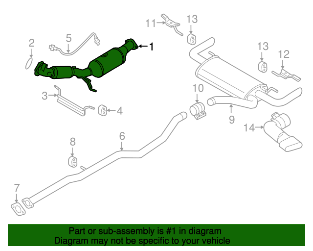 36010050 - Catalytic Converter - 2015-2016 Volvo | Volvo OEM Parts Direct