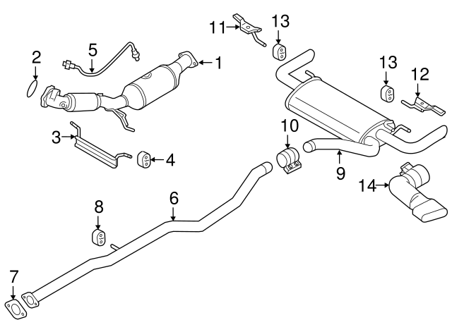 36010050 - Catalytic Converter - 2015-2016 Volvo | Volvo OEM Parts Direct