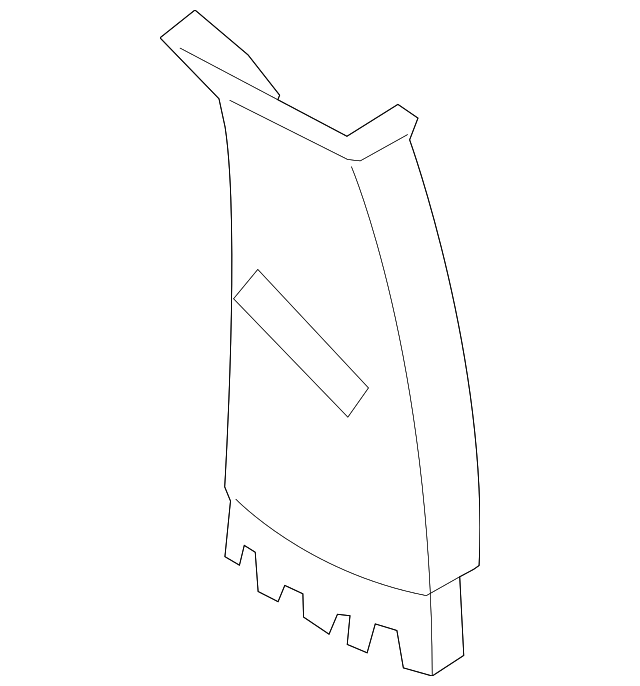 Genuine BMW 51-43-3-449-940 | Upper Center Pillar Trim | FREE Shipping ...