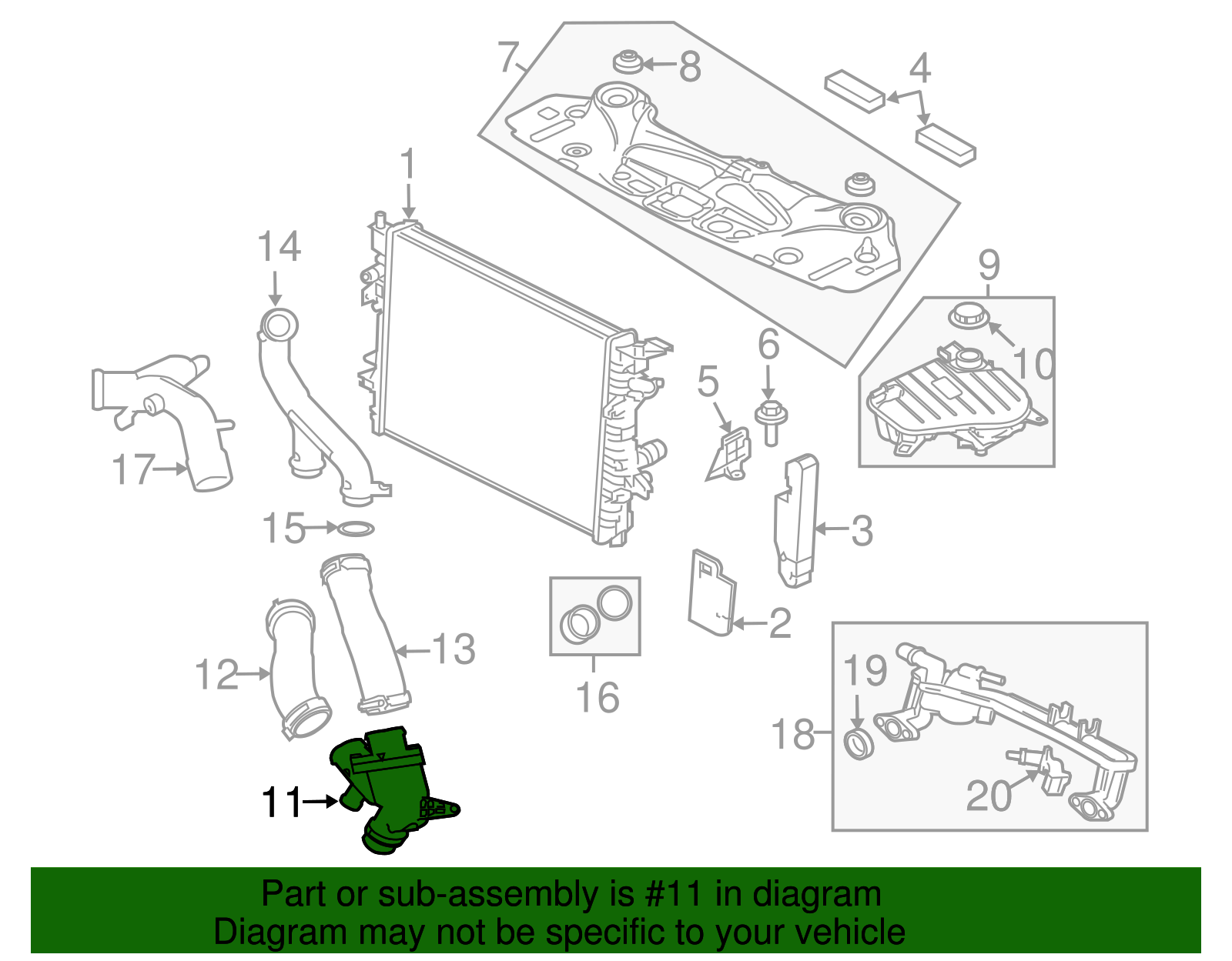 2014-2023 Jaguar Engine Coolant Thermostat Kit AJ814048 | Haper Jaguar ...