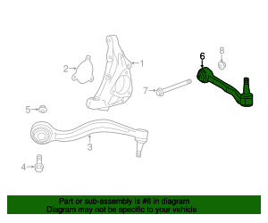 2013-2024 Cadillac Front Driver Side Rear Lower Control Link 23462008 ...