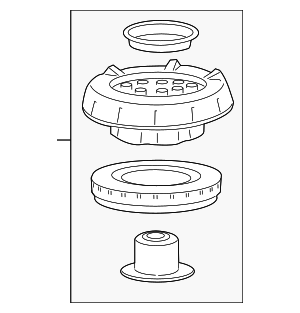 2011-2019 GM Front Suspension Strut Mount 22809842 GM | GMPartsDirect.com