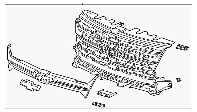 2021-2022 Chevrolet Colorado Very Dark Anderson Silver Metallic Front ...