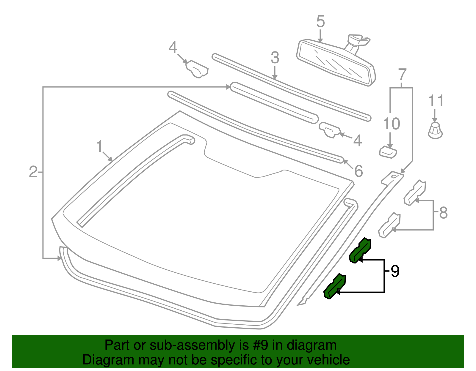 2007-2011 Honda CR-V Side Molding Clip 91571-SWA-305 | OEM Parts Online