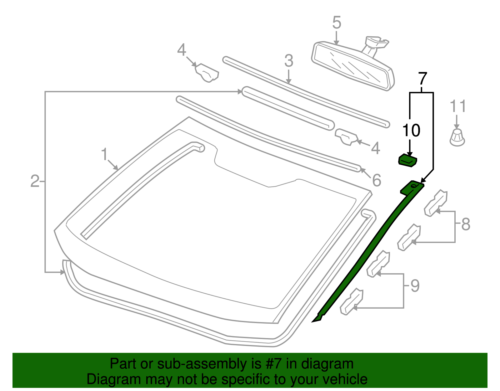 73162-SXS-A01 - 2007-2011 Honda CR-V - Garnish Assembly L Front ...