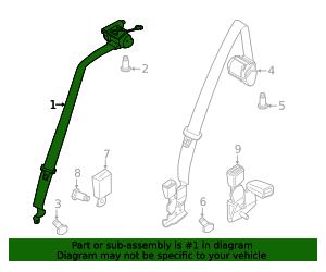 Genuine Porsche 971-857-805-B-OG6 |Outer Belt Assembly | FREE Shipping ...