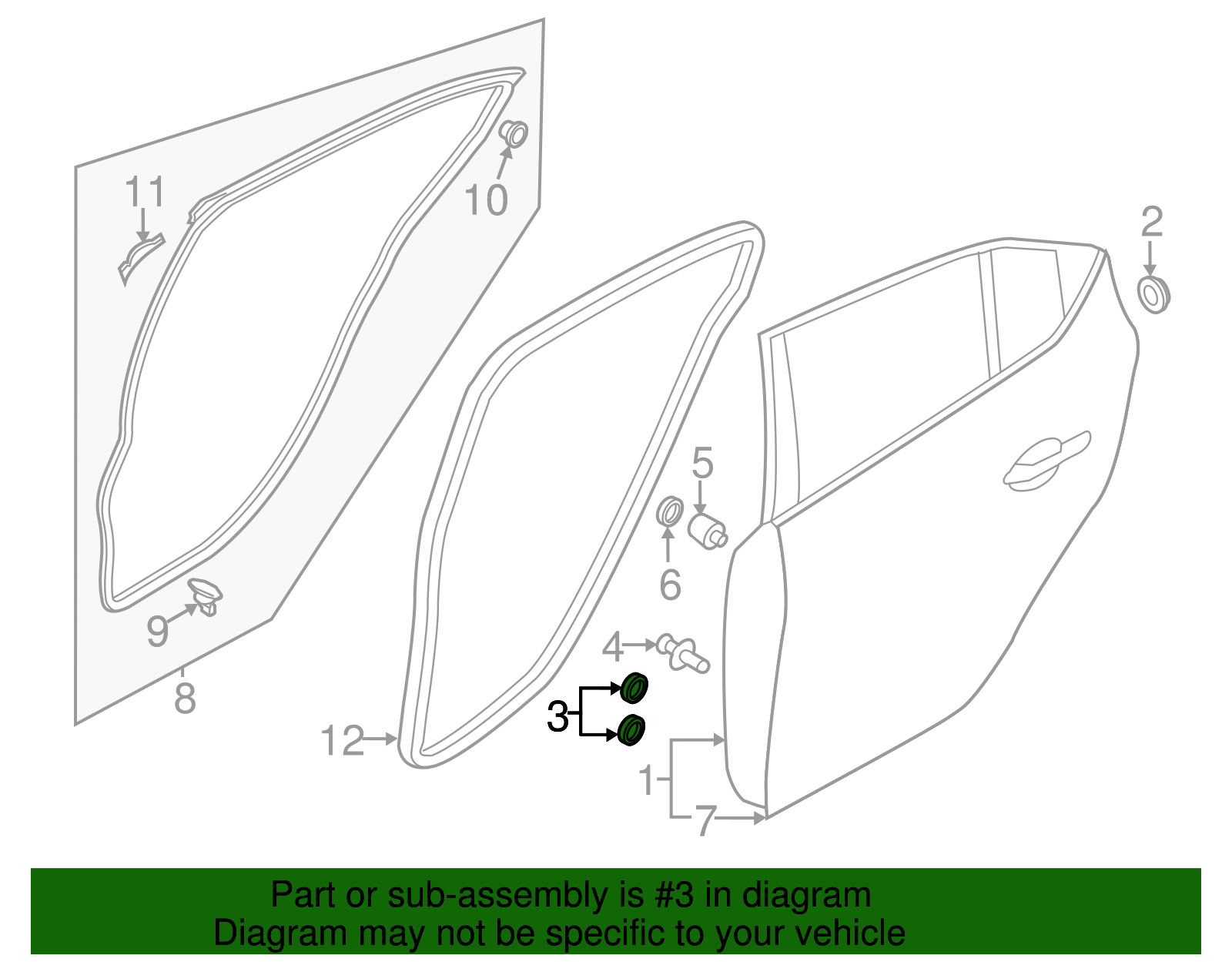 GA5R-56-051 - Door Shell Hole Cover 2014-2018 Mazda 3 | Florida Mazda Parts