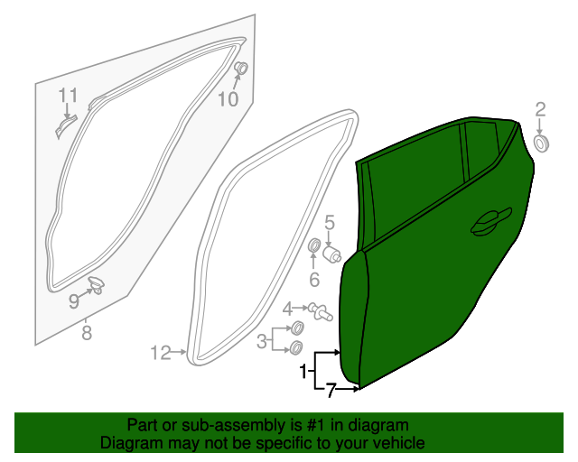 BHY0-72-02XF - Door Shell 2014-2018 Mazda 3 | AutoNation Parts