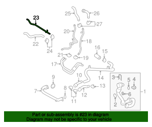 2007-2009 Volkswagen Touareg Pipe 7L6-121-070-BE | OEM Parts Online