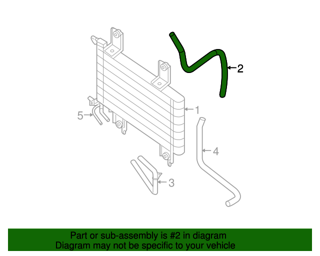 2005-2019 Nissan Upper Hose 21633-EA500 | TascaParts.com