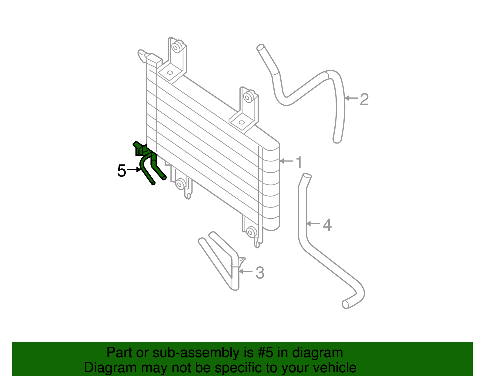 2013-2019 Nissan Automatic Transmission Oil Cooler Tube 21623-9BF0A ...