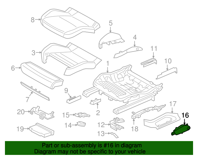 971-959-747-AB-HVO - Power Seat Switch 2017-2023 Porsche ...