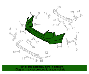 86610-J5000 - Bumper Cover 2018-2020 Kia Stinger | Kia.Parts Store