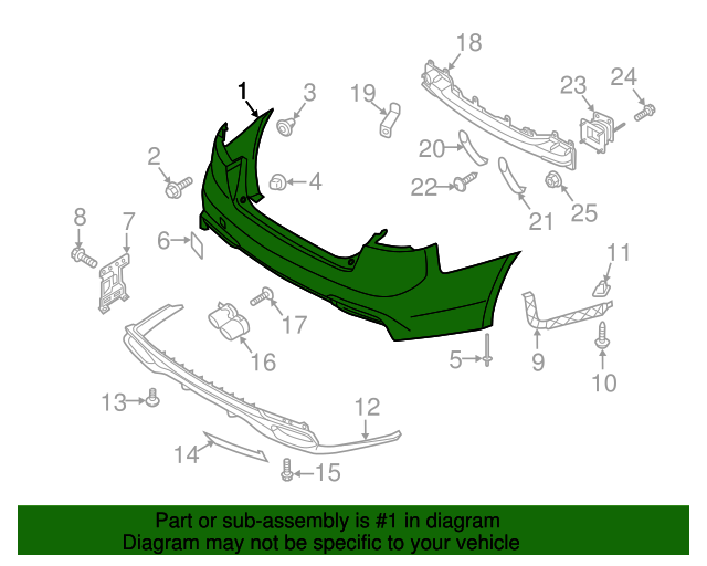 86610-J5000 - Bumper Cover 2018-2020 Kia Stinger | Kia.Parts Store