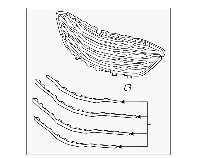 2019-2025 Chevrolet Malibu Front Lower Grille 84473373 | OEM Parts Online