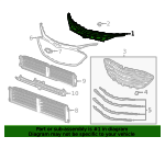 2019-2025 Chevrolet Malibu Front Inner Grille 84565840 GM ...