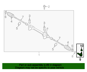 Genuine OEM Outer Tie Rod Part# 4422A063 Fits 2014-2021 Mitsubishi: Up ...