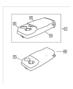 5XZ76DX9AA - Rear Seat Center Armrest - 2015-2023 Dodge Charger | Mopar ...
