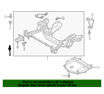 2016-2020 Mazda MX-5 Miata Engine Cradle Front Bolt 9YA0-20-876 ...