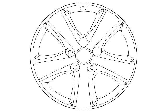2012-2014 Toyota Camry Wheel Alloy 5 Spoke 18 Inch 42611-06740 | Toyota ...