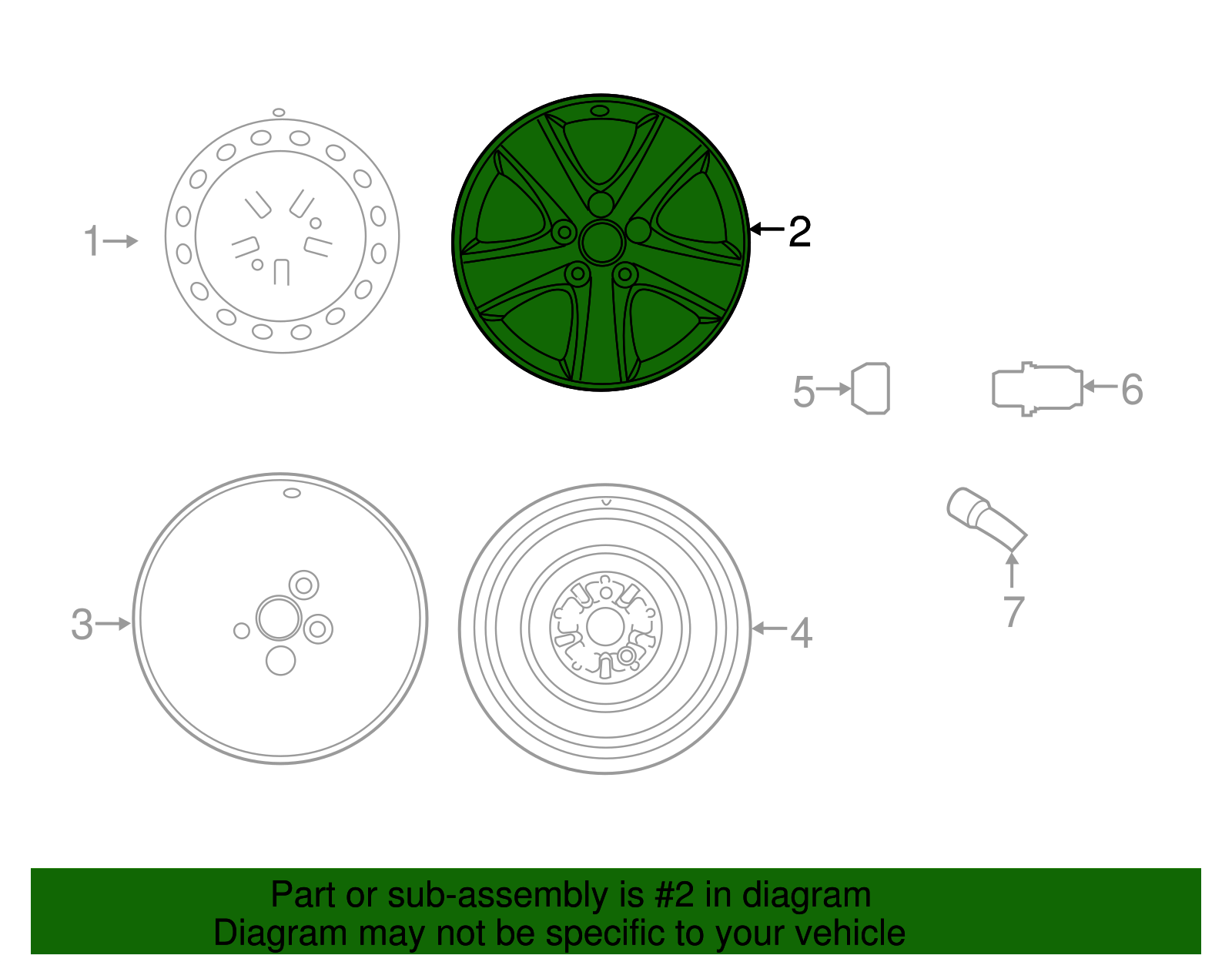 42611-06740 - 2012-2014 Toyota Camry - Wheel Alloy 5 Spoke 18 Inch ...