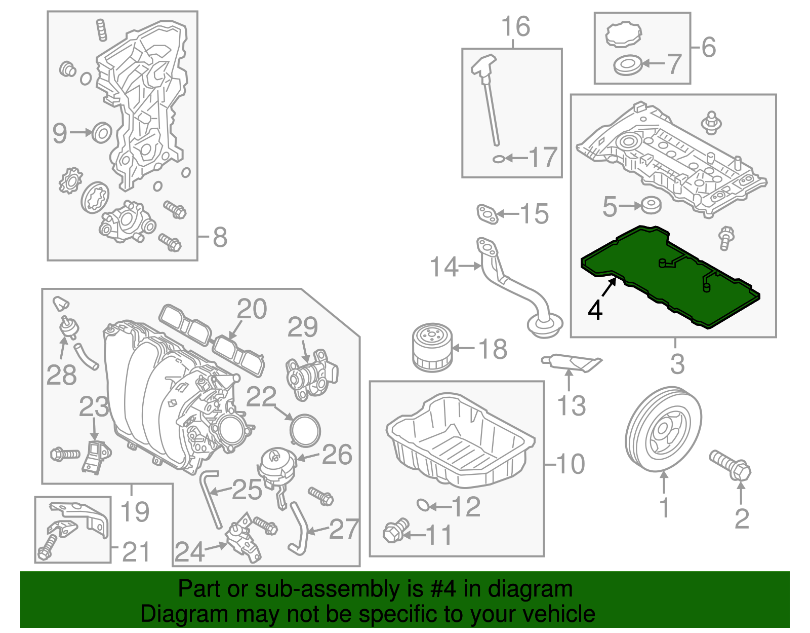 2011-2016 Hyundai Valve Cover Gasket 22441-2E000 | Retail Performance ...
