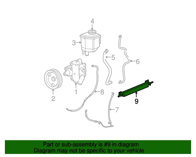 2006-2014 Mopar Power Steering Cooler 68017995AA | TascaParts.com