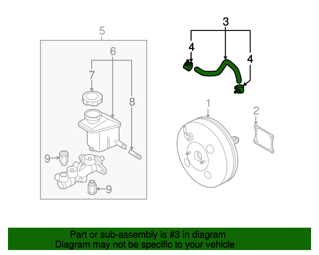 59140-1G000 - Vacuum Hose 2006-2011 Kia | Kia.Parts Store