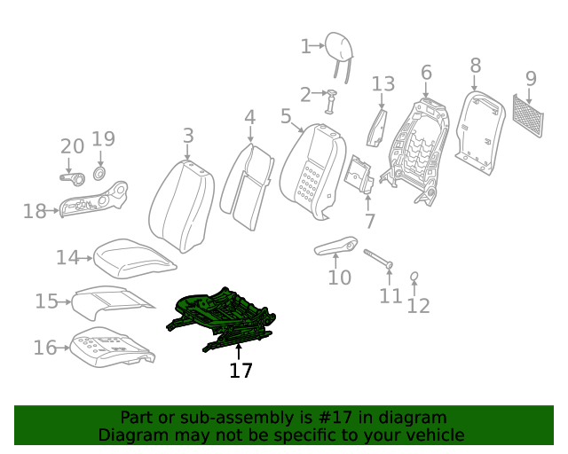 000-910-81-05 - Seat Adjuster 2019-2021 Mercedes-Benz | Mercedes-Benz ...