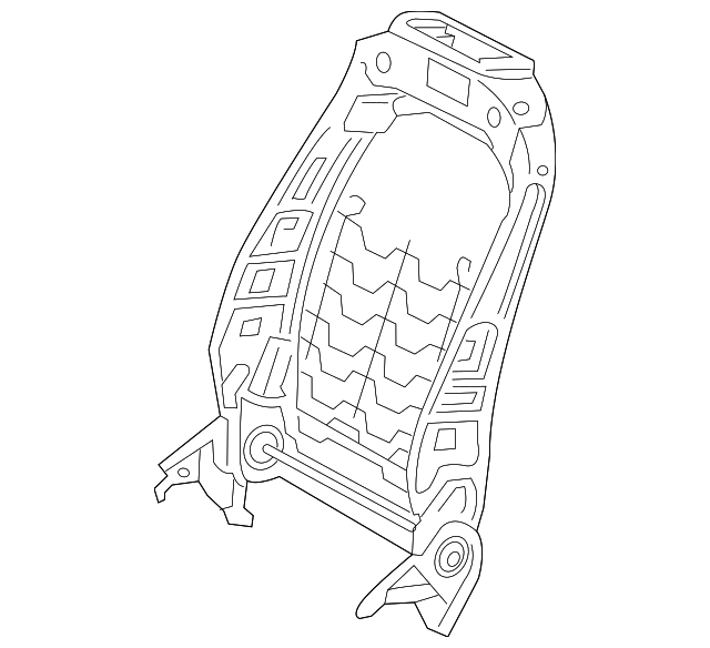 000-910-35-05 - Seat Back Frame 2019-2020 Mercedes-Benz | Mercedes-Benz ...