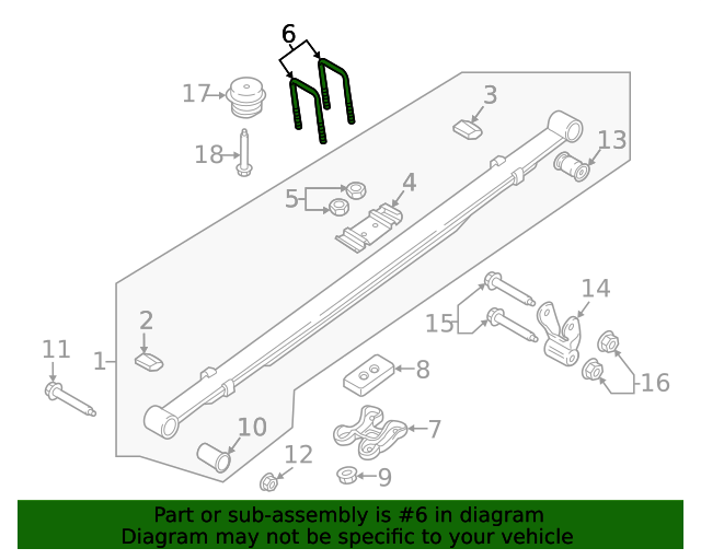 2021-2023 Ford F-150 U-Bolt ML3Z-5705-A | OEM Parts Online
