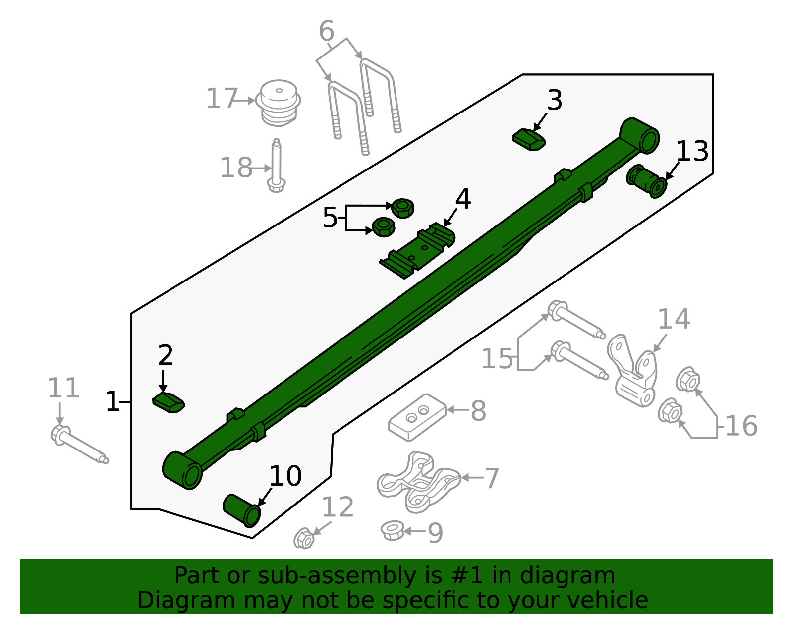 ML3Z-5560-M - Leaf Spring Assembly 2021-2025 Ford F-150 | AutoNation Parts