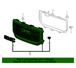 2016-2018 GM Front Grille 84056776 | TascaParts.com