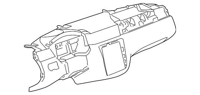 2006-2016 Chevrolet Light Titanium Instrument Panel Lower Trim Panel ...