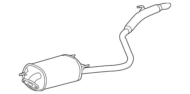 2004-2006 Toyota Sienna Muffler & Tail Pipe 17430-0A273 | Toyota Parts ...