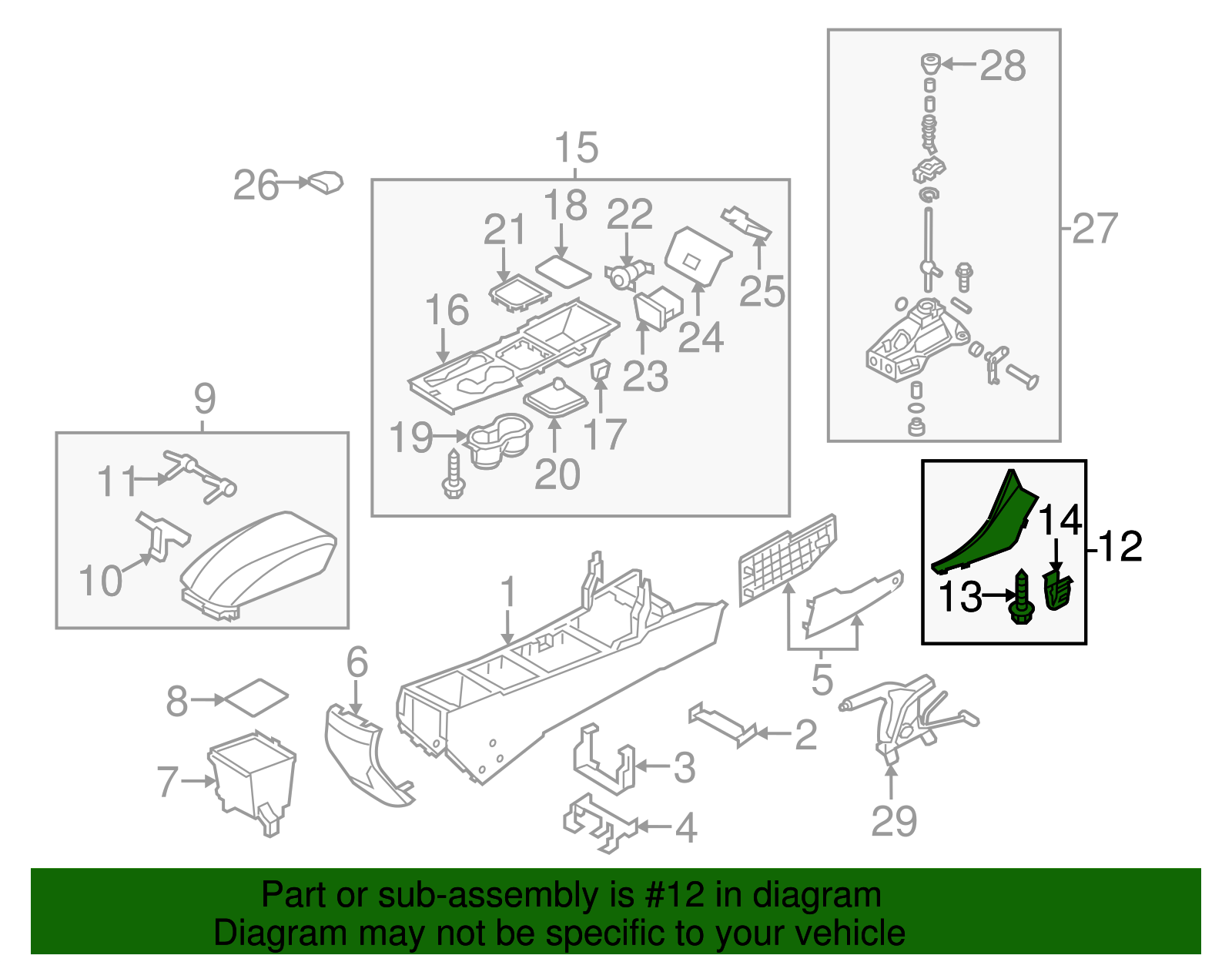 2011-2012 Hyundai Sonata Trim Molding 84695-3Q100-RAS | Hyundai ...