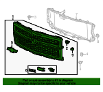 2015 Chevrolet Silverado 1500 Front Grille in Chrome with Chrome Mesh ...