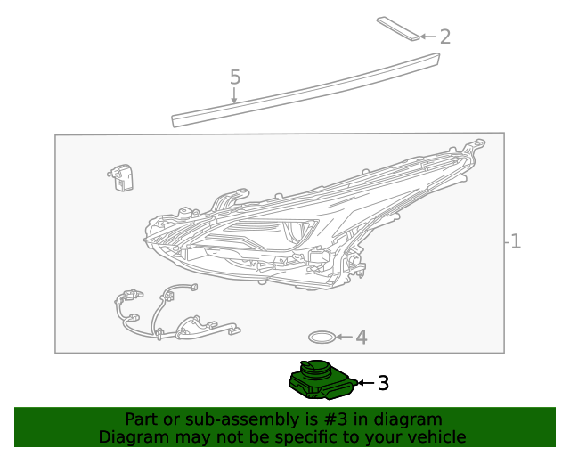 81016-62120 - Headlight Control Module - 2021-2023 Toyota Mirai ...