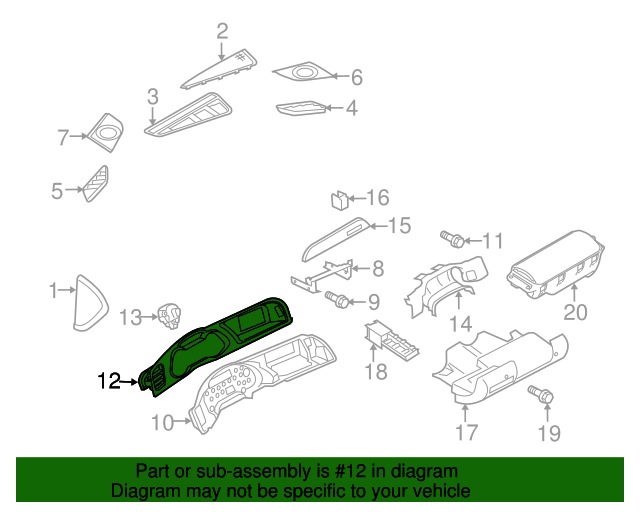 8K1-857-186-BG-V58 - Trim 2013-2016 Audi | AutoNationParts.com