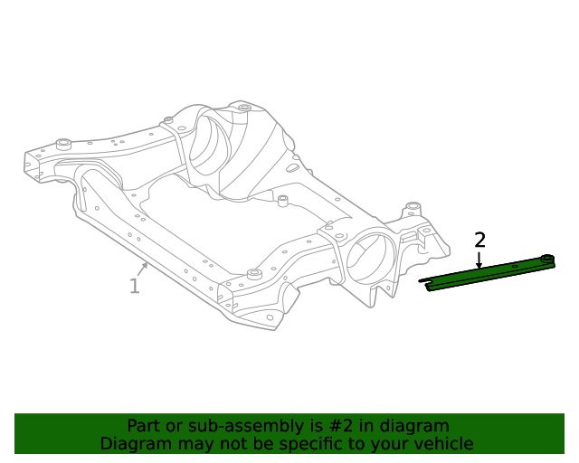 223-620-57-03 - Engine Cradle Brace 2021-2024 Mercedes-Benz ...