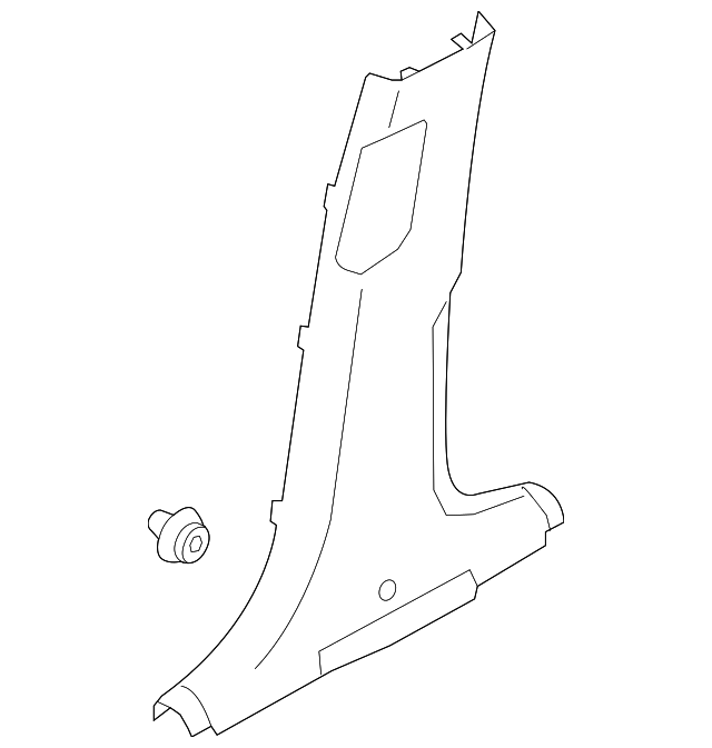 2020-2025 Hyundai Palisade Lower Center Pillar Trim 85835-S8000-NNB ...