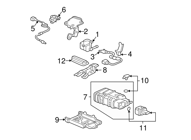 Genuine OEM Acura - Purge Solenoid Part# 36162-RAA-A01 | Acura Parts ...