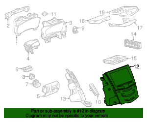 84237888 - F Control 2015-2019 Cadillac | Gateway Buick GMC Parts