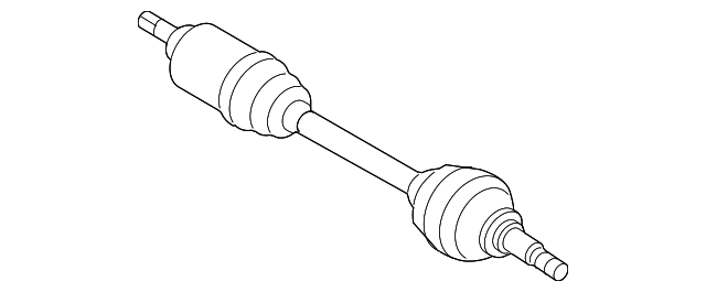 Genuine Axle Assembly for 2012-2017 Hyundai Accent | Part# 49500-1R100 ...