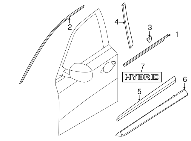 80876-9NB0A - Lower Molding 2016-2020 Infiniti QX60 | Infiniti ...