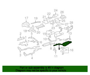 2008-2012 Mercedes-Benz Muffler & Pipe 204-490-18-35 | MB OEM Parts