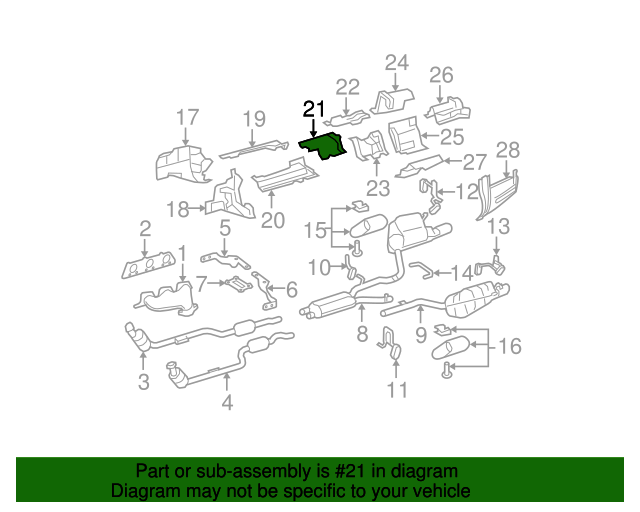 204-680-56-00 - Heat Shield 2008-2017 Mercedes-Benz | AutoNationParts.com
