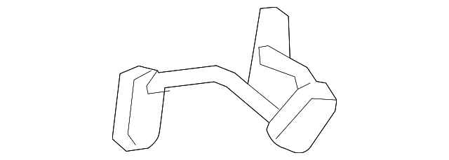 204-490-10-37 - Muffler & Pipe Bracket 2008-2015 Mercedes-Benz ...