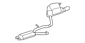 2008-2012 Mercedes-Benz Muffler & Pipe 204-490-21-35 | MB Parts Center