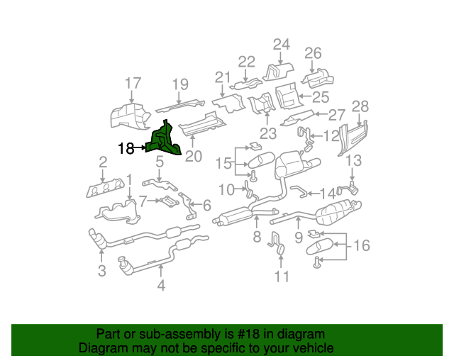 2010-2015 Mercedes-Benz Heat Shield 204-682-95-71 | MB OEM Parts
